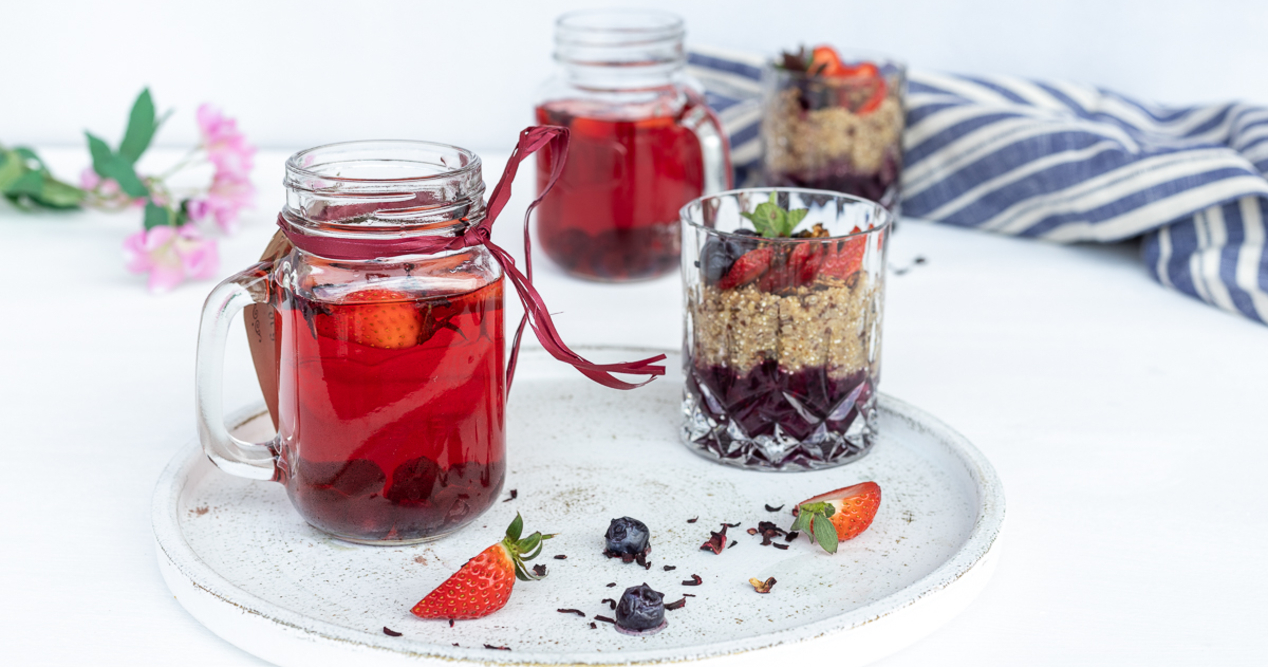 Hibiskus Eistee mit Beere Rezept | DEMMERS TEEHAUS